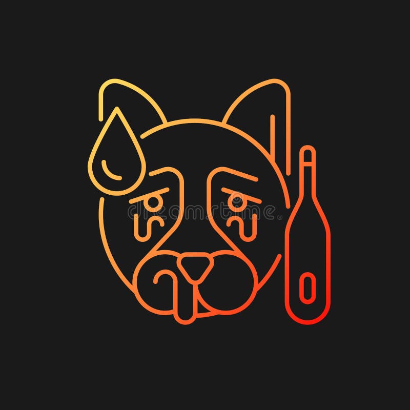 Distemper Gradient Vector Icon for Dark Theme Stock Vector ...