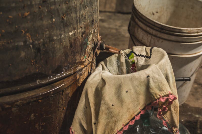 Distillation of Mezcal, a Necessary Process for Its Creation Stock ...
