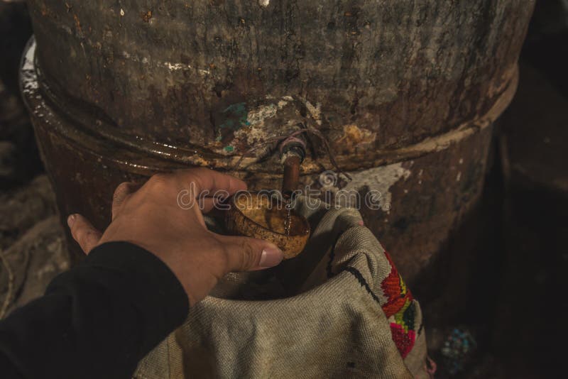 Distillation of Mezcal, a Necessary Process for Its Creation Stock ...