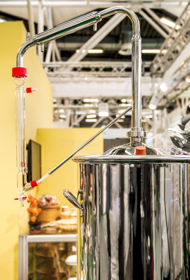 Distiller Tank Extractor Factory Stock Photo - Image of aromatherapy ...