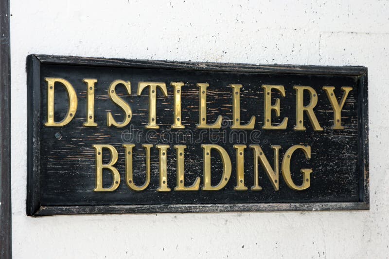 Distillery sign stock photo. Image of region, producer - 55595884