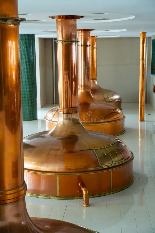 Distillery Tanks in Brewery Stock Image - Image of conveyor, inside ...