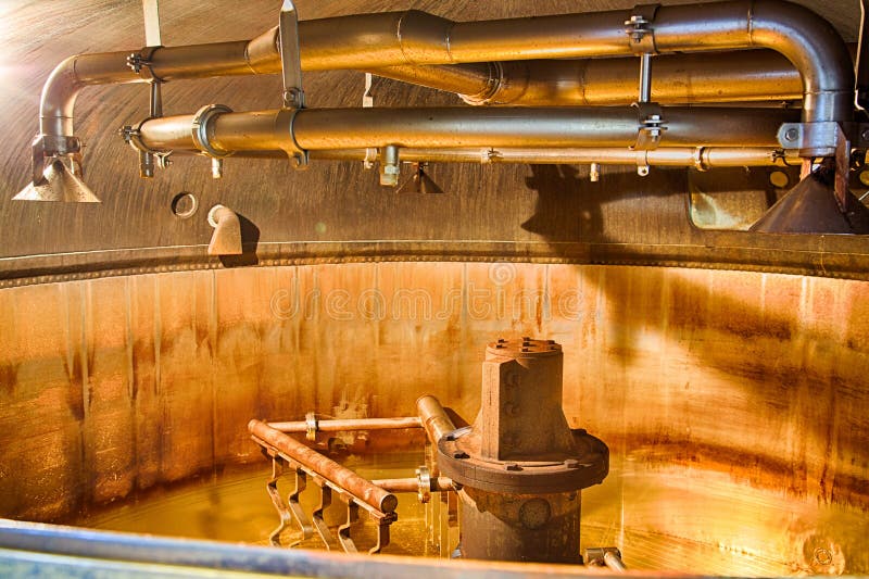 Distillery tanks brewery stock image. Image of pipe, kettle - 77075211