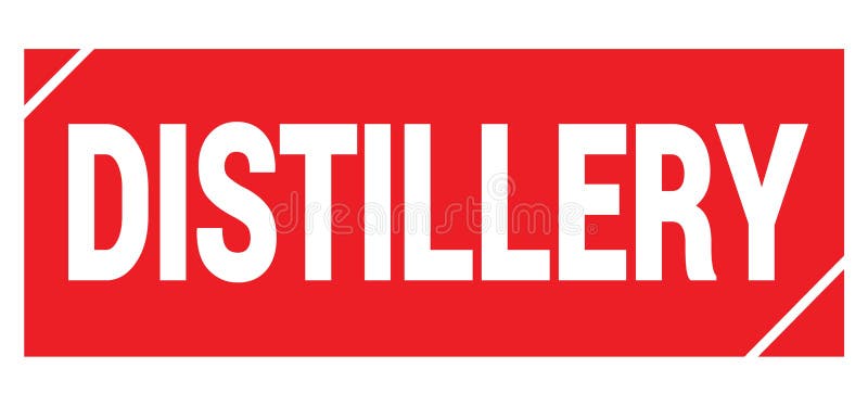 DISTILLERY Text Written on Red Stamp Sign Stock Illustration ...