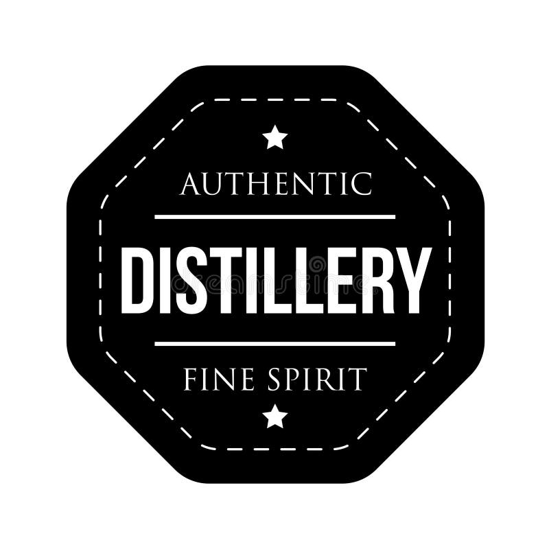 Distillery Vintage Logo Stamp Stock Vector - Illustration of decorative ...