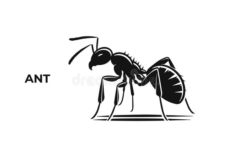 A Distinct Ant Silhouette for Multi-Format Designs. Vector Illustration ...