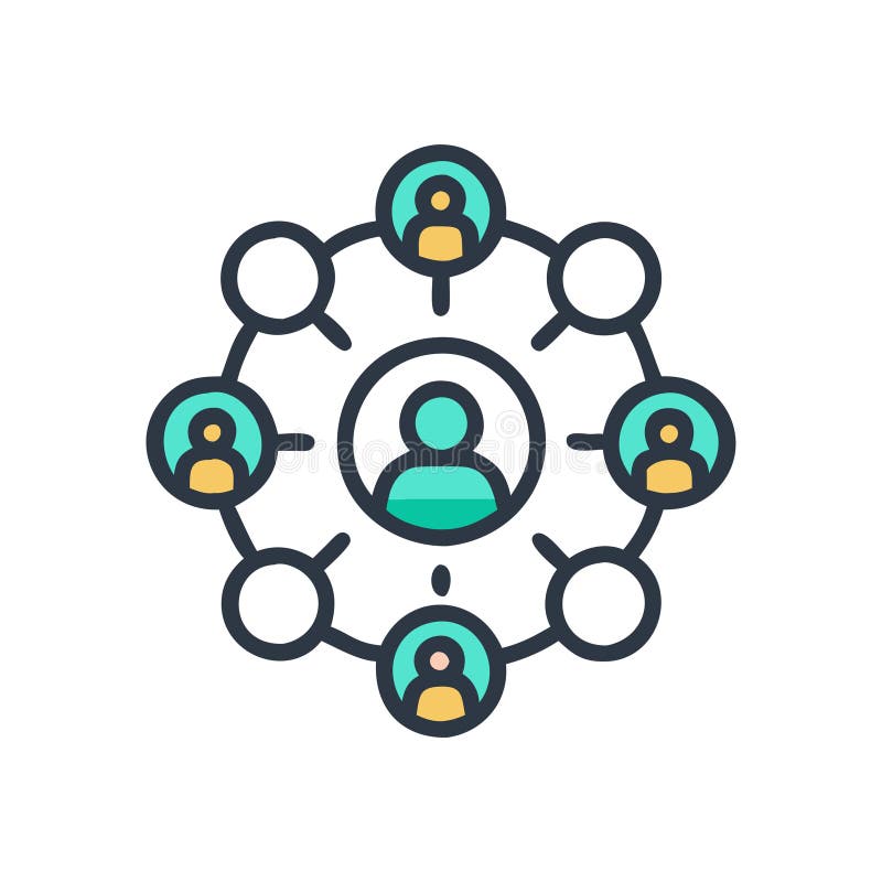 Distinct Icons for Stakeholder Representation Stock Vector ...