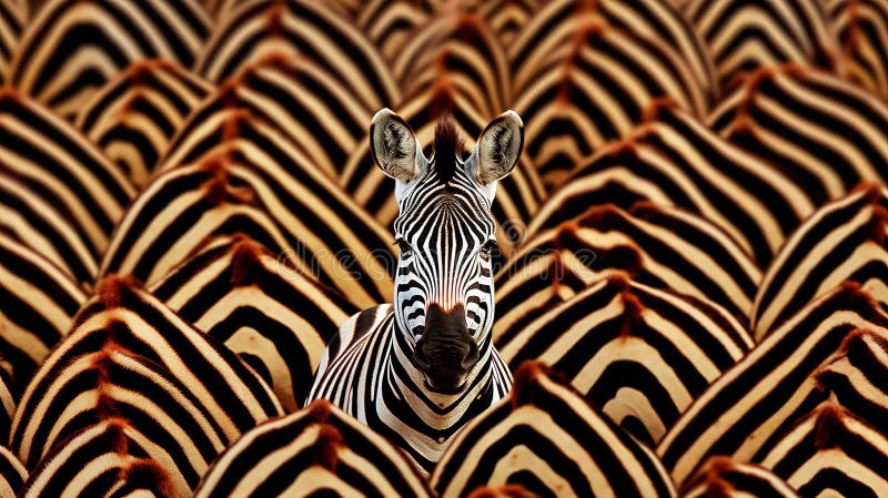 Distinct Zebra Stripes Pattern Stock Illustration - Illustration of ...