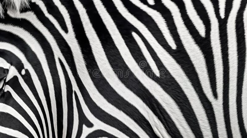 Distinct Zebra Stripes Pattern Stock Illustration - Illustration of ...