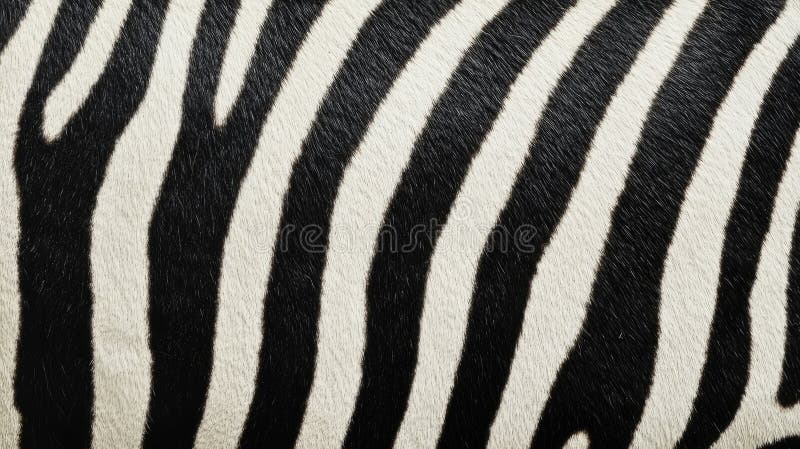 A Close-up View of the Striking Black and White Stripes of a Zebra ...