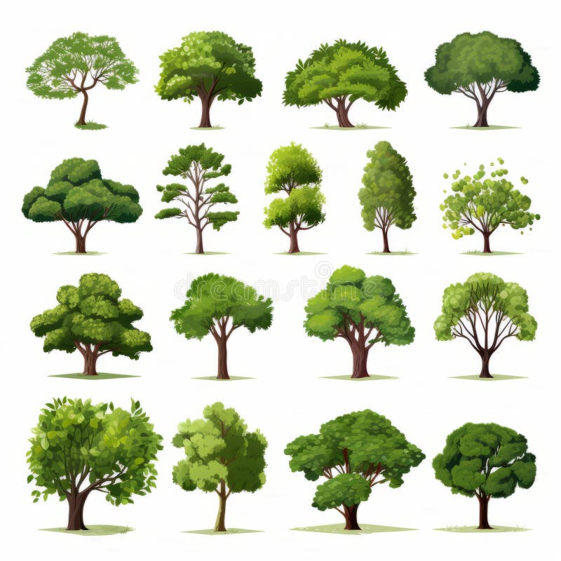 Distinctive Character Design: Tree Object Collection for Architecture ...