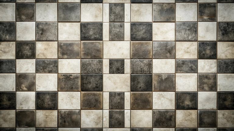 A Distinctive Checkerboard Pattern Composed of Varied Shades of Dark ...
