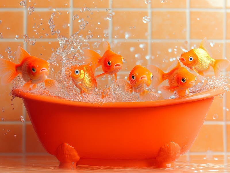 A Distinctive Depiction of Fish Therapy, Featuring Tiny Fish Offering a ...