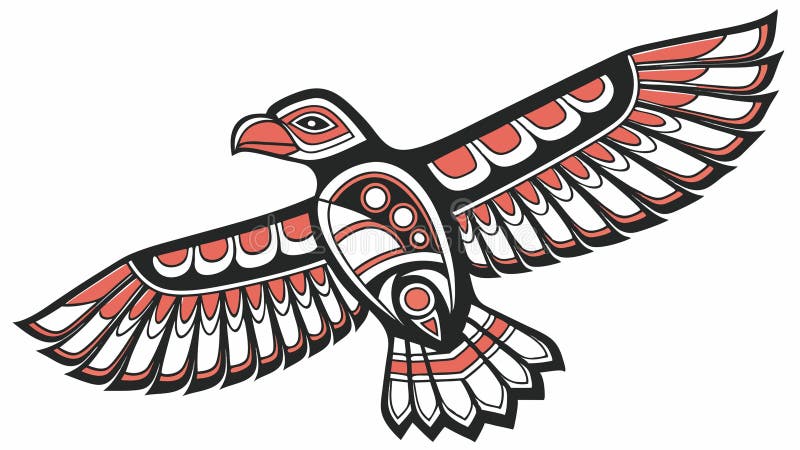 Native American Style Eagle, Tribal Art, Vector Design Generative AI ...