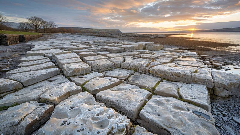 Distinctive Limestone Pavement Formation Stock Illustrations – 3 ...