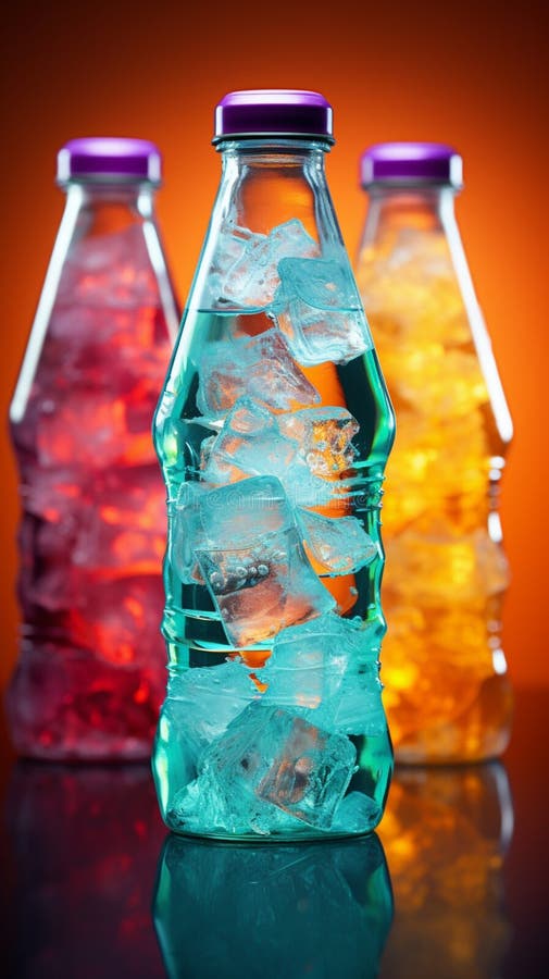 A Distinctive Plastic Soda or Mineral Bottle, with Irregular Shape ...