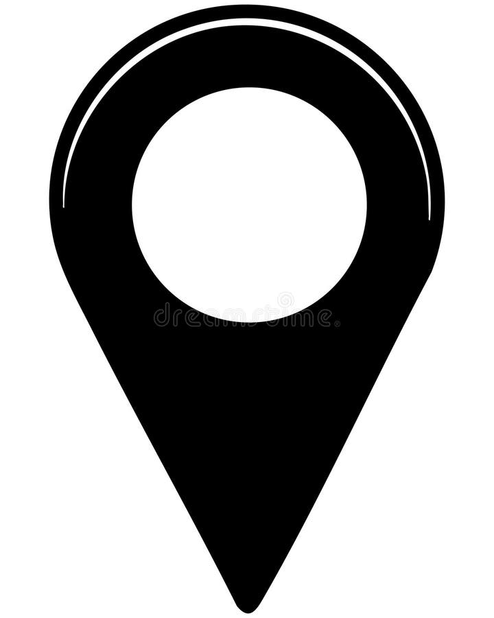 Distinctive Vector Pin Shape for Marking Locations and Navigation ...