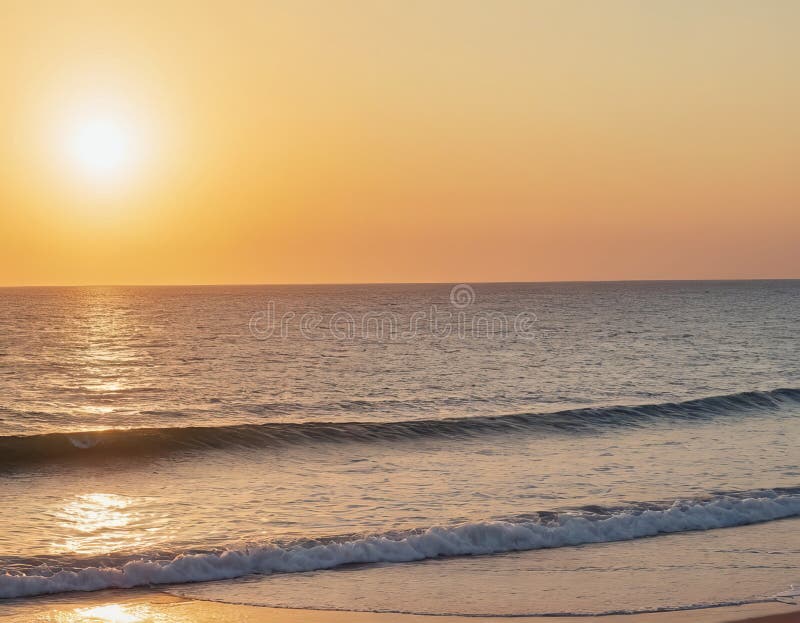 A Distinctively Cool Backdrop during Sunsets. Stock Illustration ...