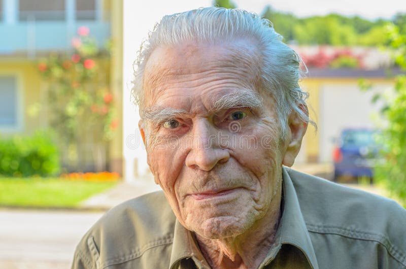 Distinguished Elderly Man Looking at Rhe Camera Stock Image - Image of ...