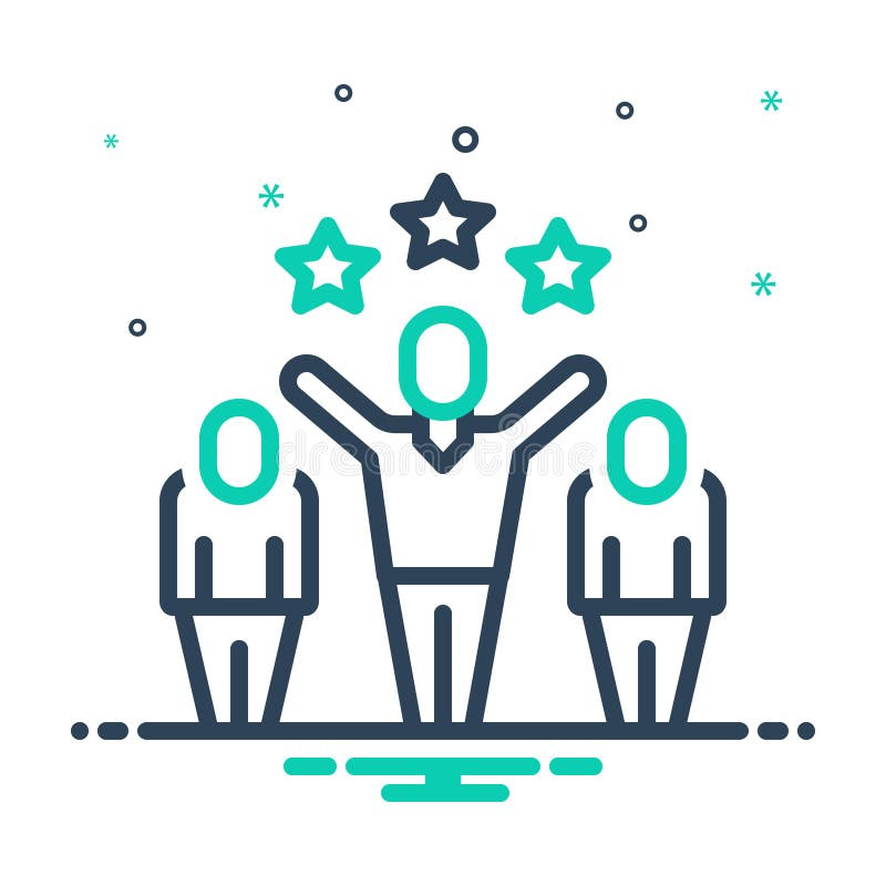 Mix Icon for Distinguished, Specific and Exclusive Stock Vector ...