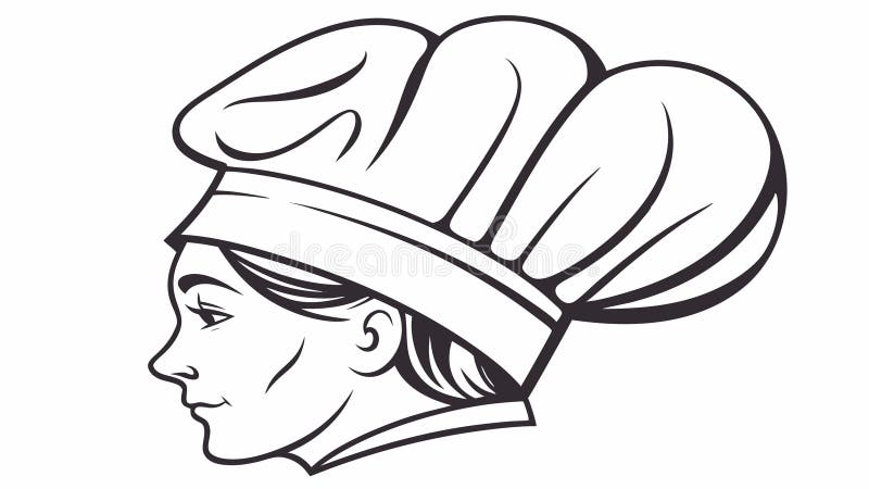 Chef S Profile with Classic Toque Hat, Vector Design Generative AI ...