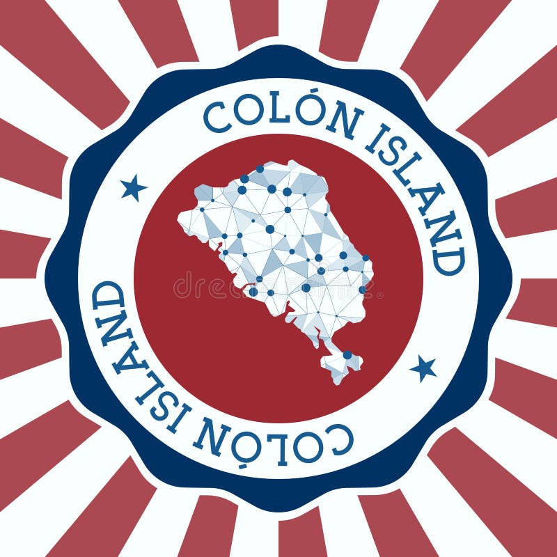 Distintivo De Isla De Colon. Ilustración del Vector - Ilustración de ...