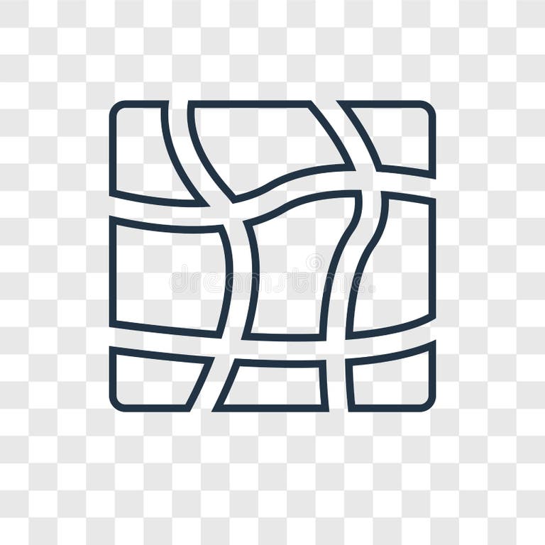 Distort Concept Vector Linear Icon Isolated on Transparent Background ...