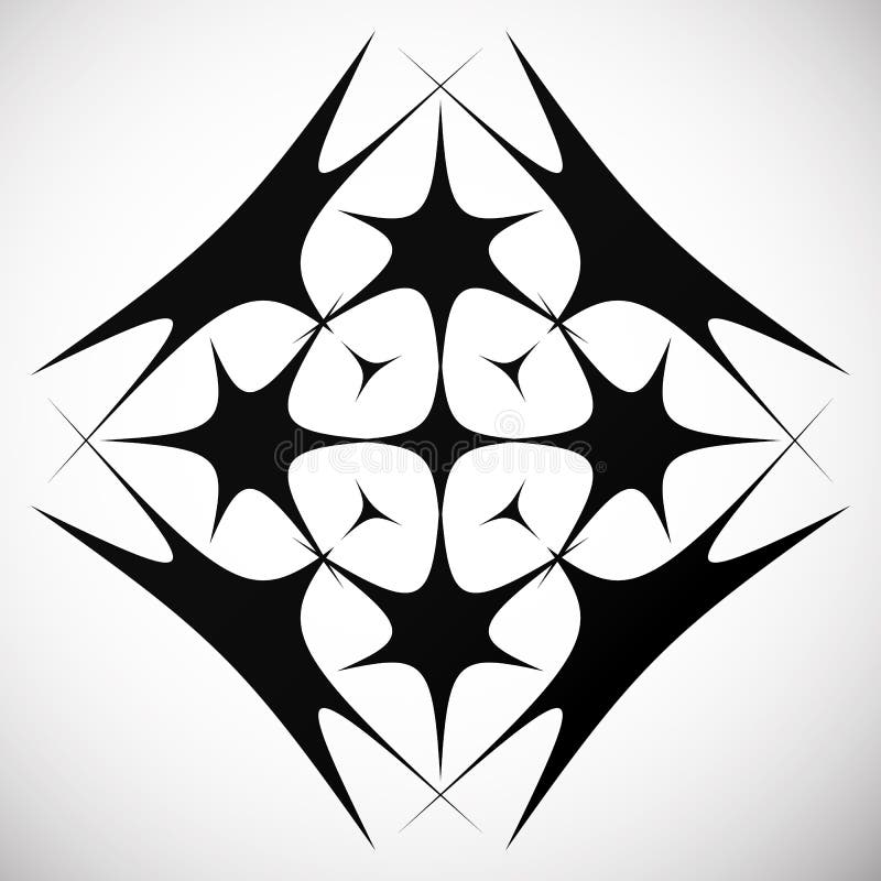 Distorted Abstract Geometric Motif, Abstract Design Element Stock ...