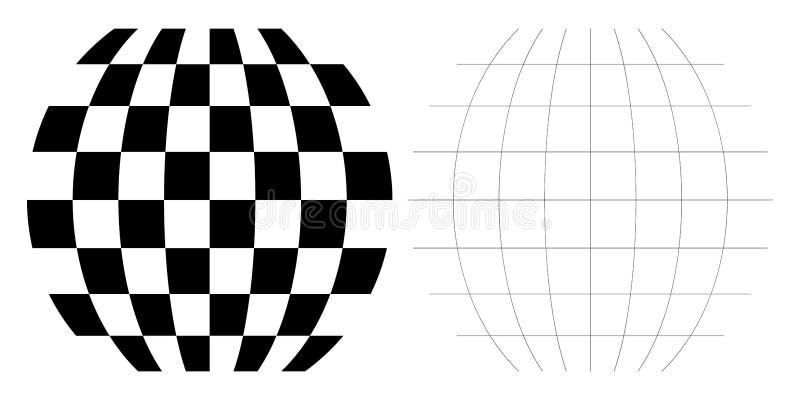 Distorted Abstract Geometric Shape Elements. Deformation, Distortion ...