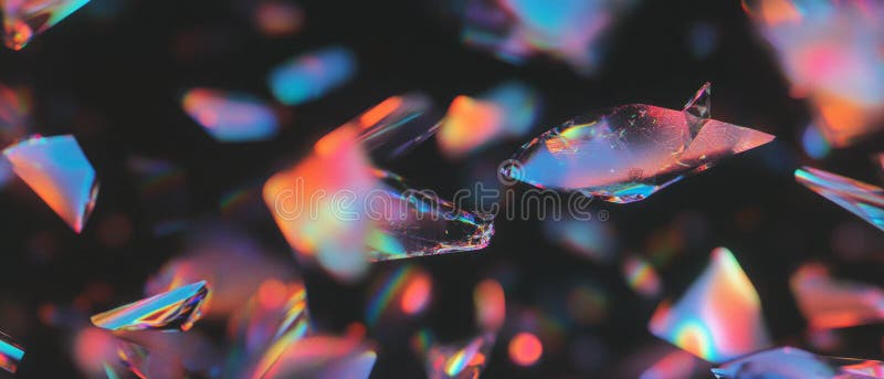 Distorted Broken Glass Overlay Texture with Glitch Effects Against a ...