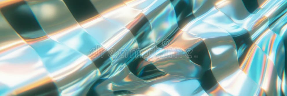 Distorted Checkered Patterns on a Transparent Plastic Surface with a ...