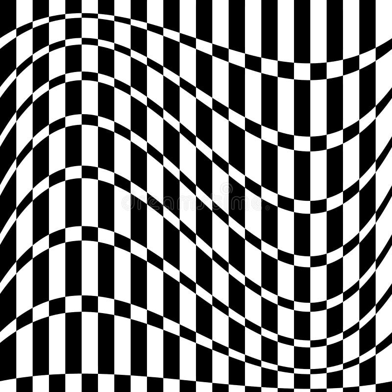 Distorted Chequered Checkered Pattern with Rectangles and Squa Stock ...