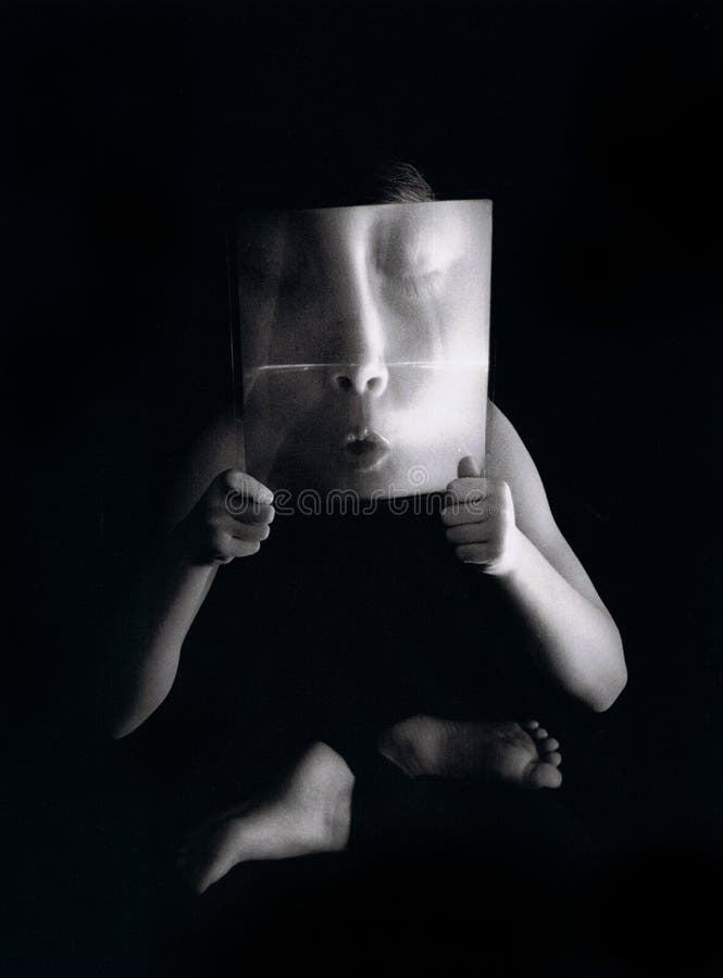 Distorted Childs Face stock photo. Image of girl, eyes - 2557404