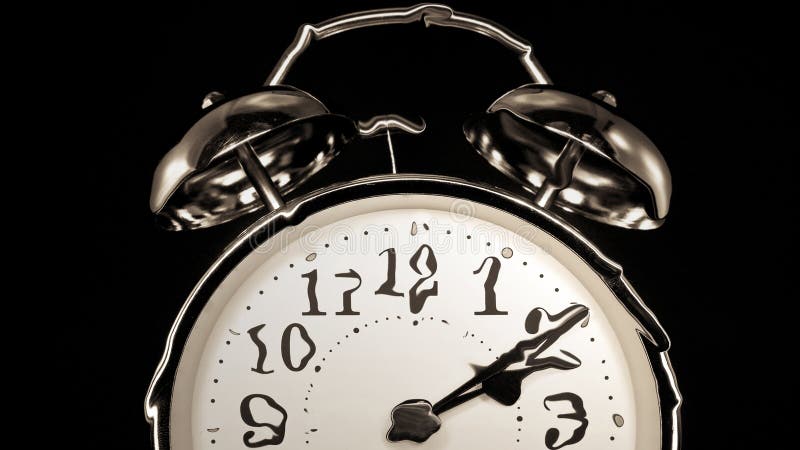 Distorted clock face stock photo. Image of dream, abstract - 199089924