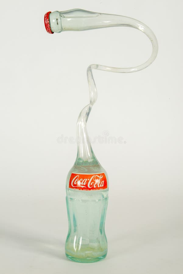 Distorted Coca Cola bottle editorial photo. Image of beverage - 166172441