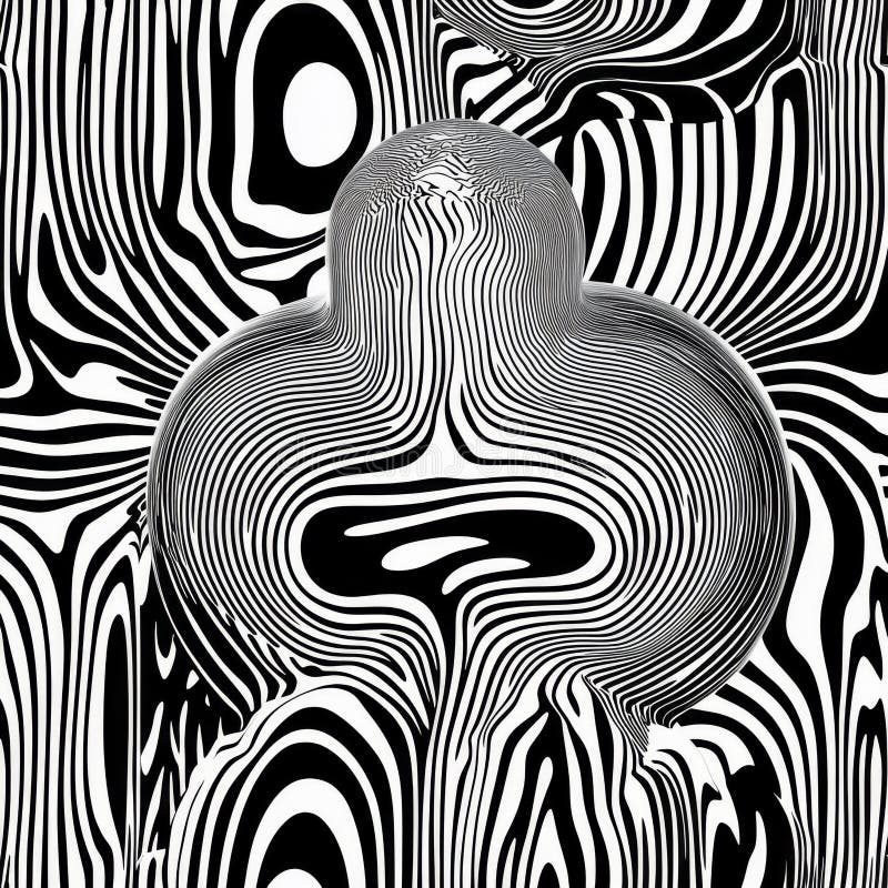 Distorted and Deformed Grid in Space, with Psychedelic Acid Lines ...