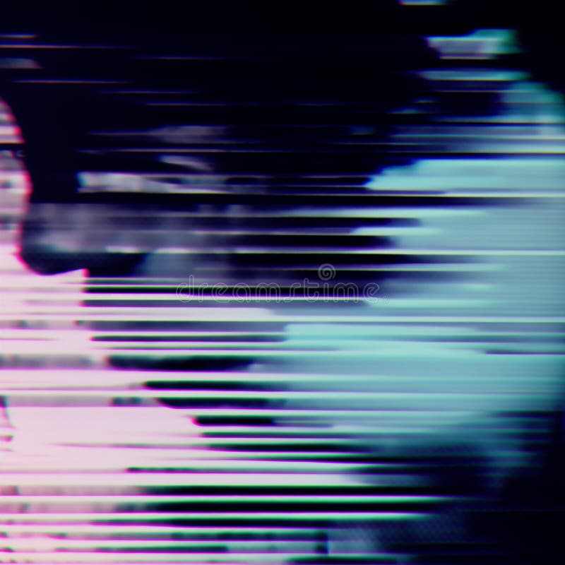 Distorted Digital Background with Signal Interference Stock ...