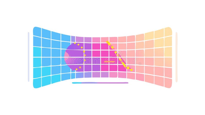 Distorted Digital Grid. Cyber Anomaly, Vector Design Generative AI ...