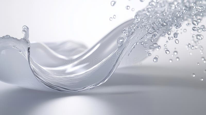 A Distorted Empty Plastic Water Bottle Sits on a White Surface Stock ...
