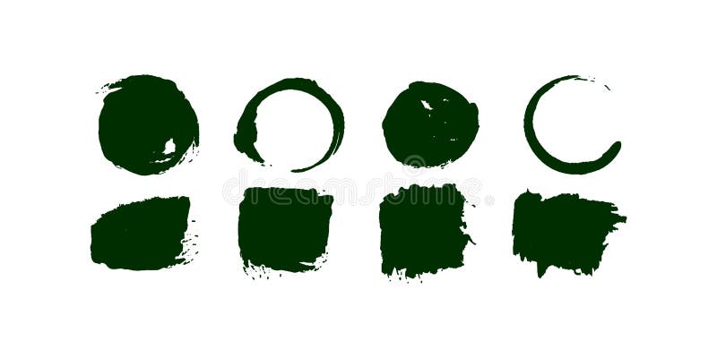 Distorted Geometric Shapes Collection for Graphic Design Stock Vector ...