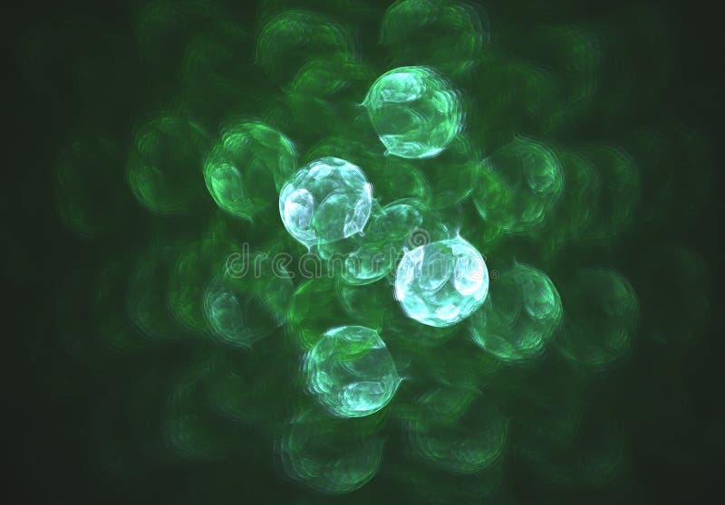 Distorted Glass Bokeh Green Abstract Background Stock Illustration ...