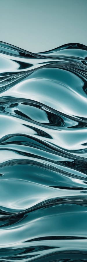 Distorted Glass with Wave-like Patterns Creating an Abstract Effect ...