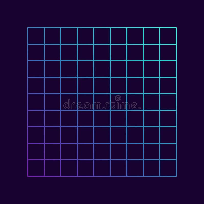 Distorted Grid Futuristic Wireframe Pattern. Mesh with Convex ...