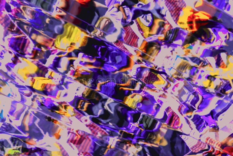 Distorted Image with Deformation in a Variety of Mirrors, Abstract ...