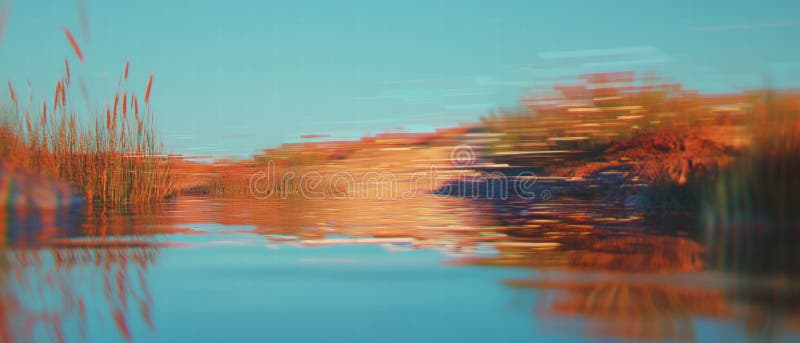 Distorted Landscape Reveals Digital Artifact in Vibrant Natural Scenery ...