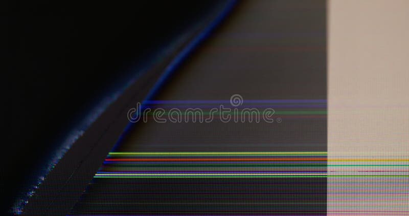 Distorted Monitor Screen Texture Glitch Blurred Stock Image - Image of ...