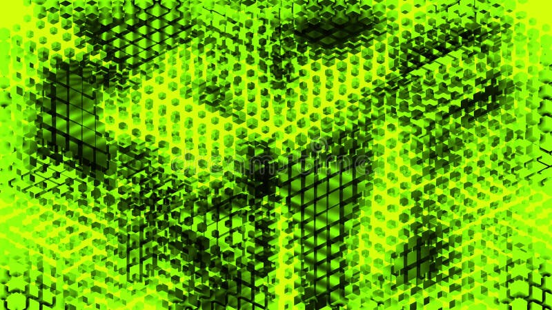 Distorted Movement of Grid, Light and Shadow. Design. Black Stains ...