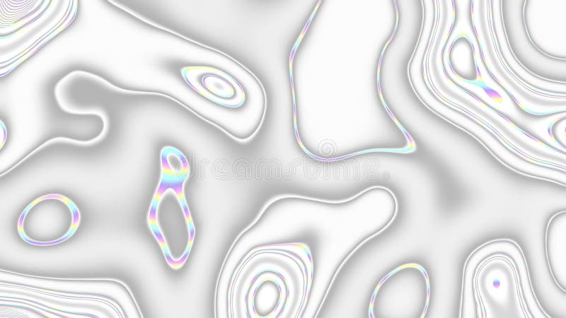 Distorted Neon Glowing Lines Abstract Background on Gray Background. 4k ...