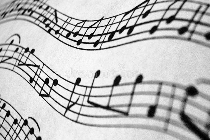 Distorted Notes stock image. Image of measures, black - 3029191