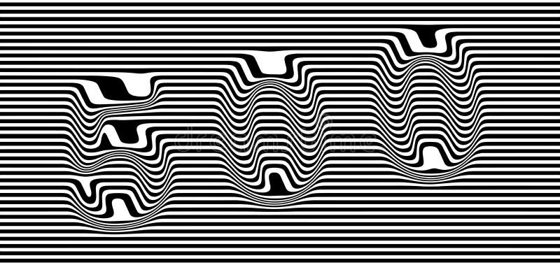 Distorted Numbers 500 on a Striped Black and White Background. Stock ...